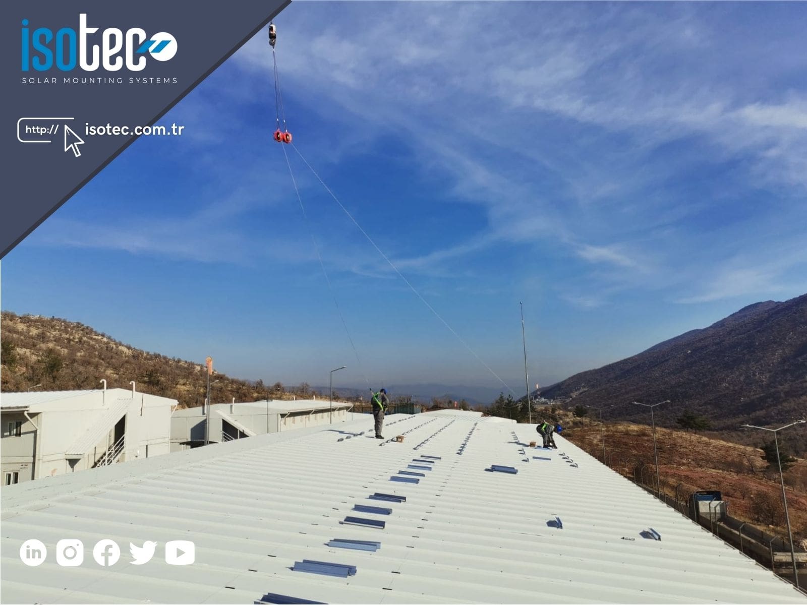 Erblin 116,64 kWp ISOTRAP S60-H Sandwich Roof - ISOTEC Solar Mounting ...